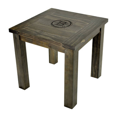 Boston Bruins Reclaimed Side Table - Sports Unlimited