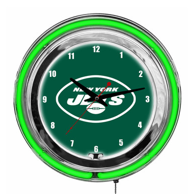 New York Jets 14" Neon Clock - Sports Unlimited