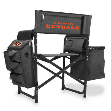 Cincinnati Bengals Dark Gray/Black Fusion Folding Chair - Sports Unlimited