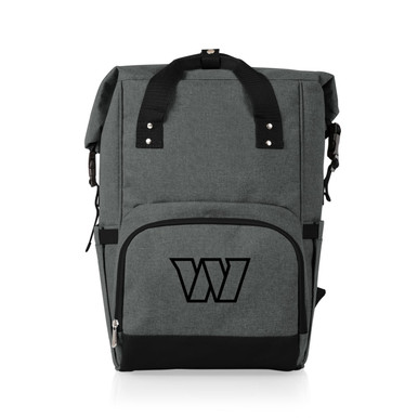 Washington Commanders On The Go Roll-Top Cooler Backpack - Sports Unlimited