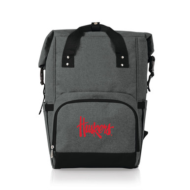 Nebraska Cornhuskers On The Go Roll-Top Cooler Backpack - Sports Unlimited
