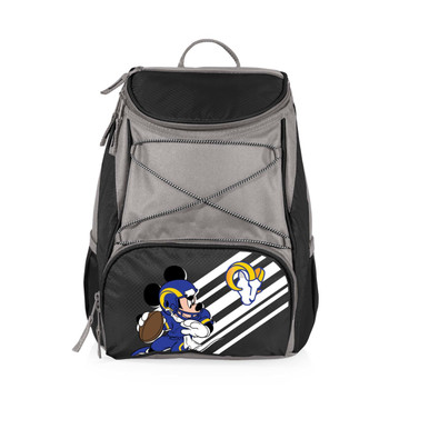 Los Angeles Rams Mickey Mouse Black PTX Backpack Cooler - Sports Unlimited