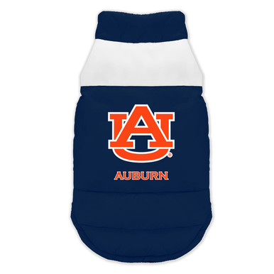 Auburn Tigers Pet Parka Puff Vest - Sports Unlimited
