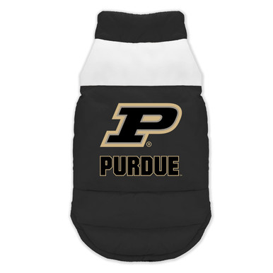 Purdue Boilermakers Pet Parka Puff Vest - Sports Unlimited