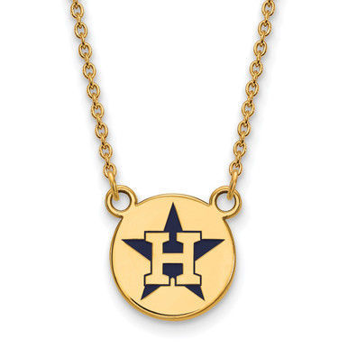 Houston Astros Sterling Silver Gold Plated Pendant Necklace - Sports ...