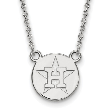 Houston Astros MLB Logo Art Sterling Silver Small Pendant Necklace ...