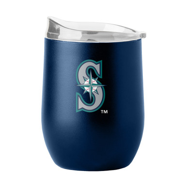 Seattle Mariners 16 oz. Powder Coat Curved Tumbler - Sports Unlimited