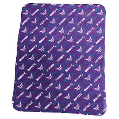 Charlotte Hornets 50" x 60" Repeating Pattern Fleece Throw - Sports ...