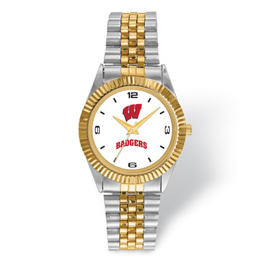 Wisconsin Badgers Pro Two-Tone Gents Watch - Sports Unlimited