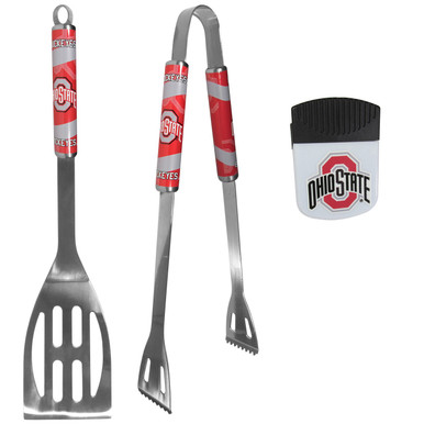 Ohio State Buckeyes 2 Piece BBQ Set and Chip Clip - Sports Unlimited