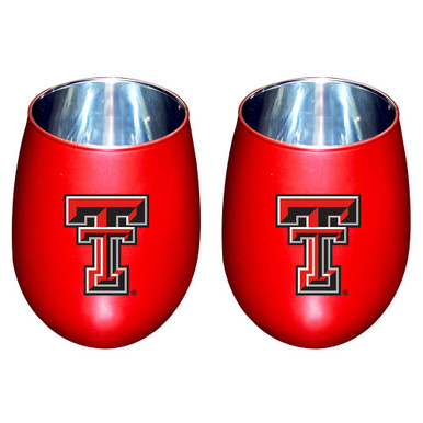 Texas Tech Red Raiders 12 oz. Stainless Steel Matte Stemless Tumbler ...