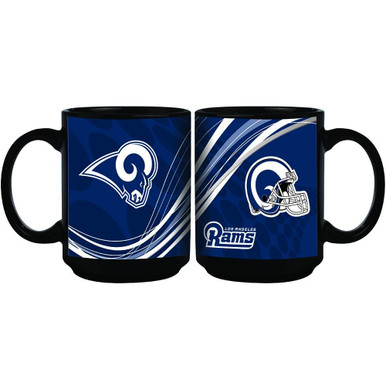 Los Angeles Rams 15 oz. Black Dynamic Mug - Sports Unlimited