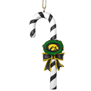 Iowa Hawkeyes Candy Cane Ornament - Sports Unlimited