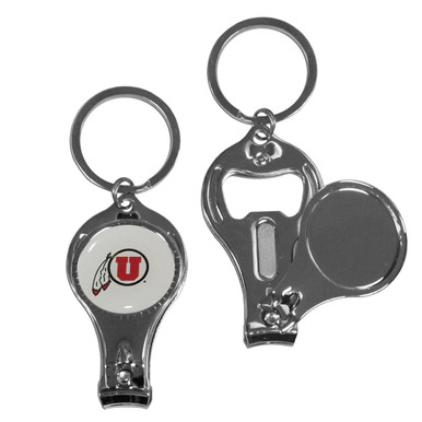 Utah Utes Nail Care/Bottle Opener Key Chain - Sports Unlimited