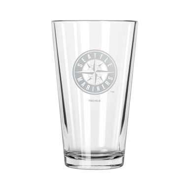 Seattle Mariners 17 oz. Etched Pint Glass - Sports Unlimited