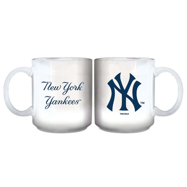 New York Yankees 11 oz. White Coffee Mug - Sports Unlimited