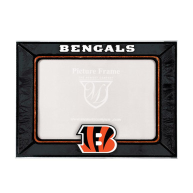 Cincinnati Bengals NFL Art Glass Picture Frame - Sports Unlimited