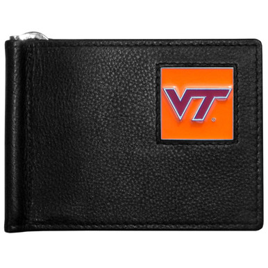 Virginia Tech Hokies Leather Bill Clip Wallet - Sports Unlimited
