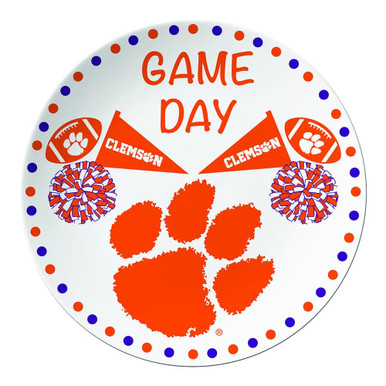 Clemson Tigers Ceramic Game Day Plate - Sports Unlimited
