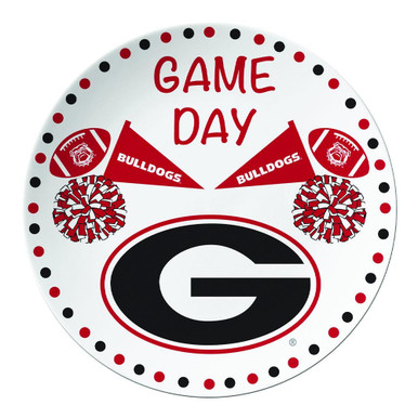 Georgia Bulldogs Ceramic Game Day Plate - Sports Unlimited