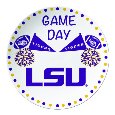 LSU Tigers Ceramic Game Day Plate - Sports Unlimited