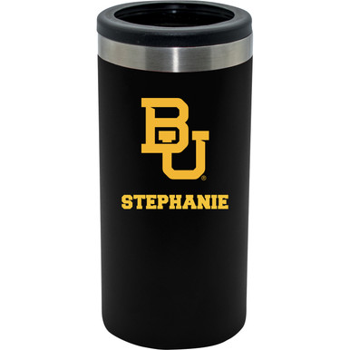 Baylor Bears Personalized 12 oz. Stainless Steel Slim Can Holder ...