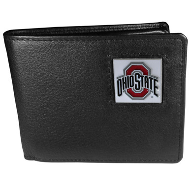 Ohio State Buckeyes Leather Bi-fold Wallet in Gift Box - Sports Unlimited