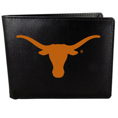 Texas Longhorns Large Logo Bi Fold Wallet - Sports Unlimited