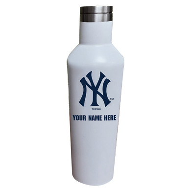 New York Yankees Personalized 17 oz. White Stainless Steel Infinity ...