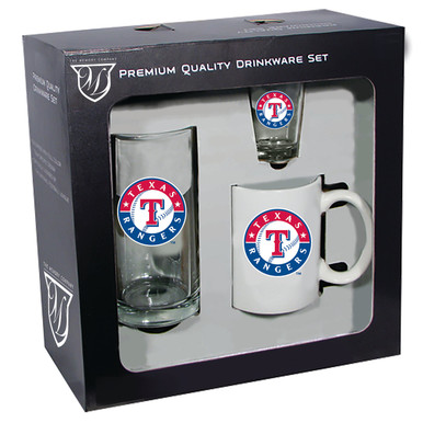 Texas Rangers 3 Piece Drinkware Gift Set - Sports Unlimited