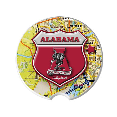 Alabama Crimson Tide 2-Pack Ceramic Travel Coaster - Sports Unlimited