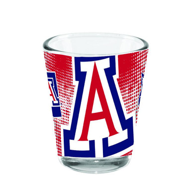 Arizona Wildcats 2 oz. Full Wrap Shot Glass - Sports Unlimited