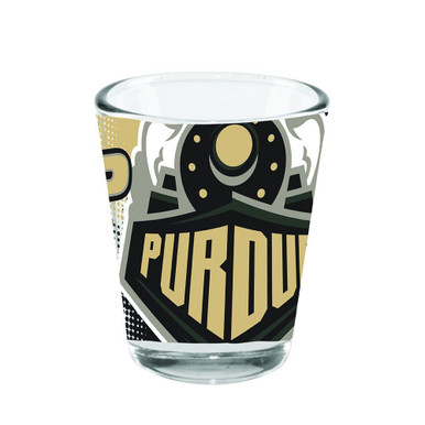 Purdue Boilermakers 2 oz. Full Wrap Shot Glass - Sports Unlimited