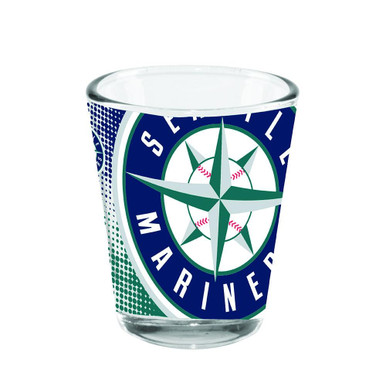 Seattle Mariners 2 oz. Full Wrap Shot Glass - Sports Unlimited