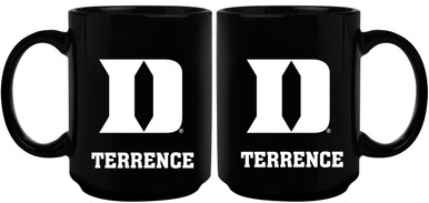 Duke Blue Devils Personalized 15 oz. Black Mug - Sports Unlimited