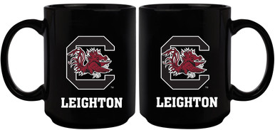 South Carolina Gamecocks Personalized 15 oz. Black Mug - Sports Unlimited