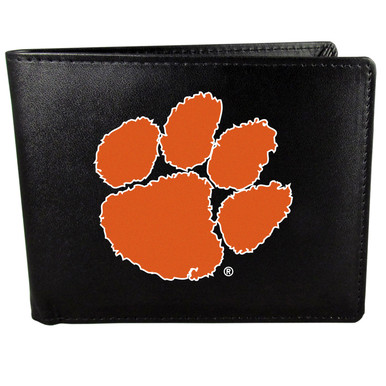 Clemson Tigers Large Logo Bi Fold Wallet - Sports Unlimited