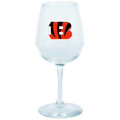 Cincinnati Bengals 12.75 oz. Stemmed Wine Glass - Sports Unlimited