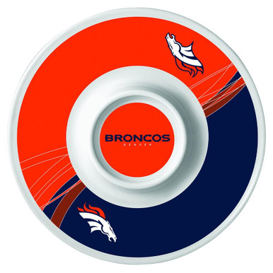 Denver Broncos Melamine Dynamic Chip and Dip Bowl - Sports Unlimited
