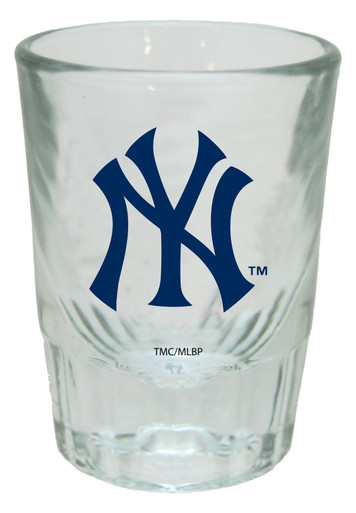 New York Yankees 2 oz. Fluted Shot Glass - Sports Unlimited