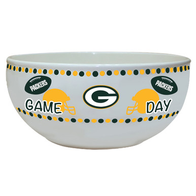 Green Bay Packers Ceramic Large Game Day Bowl - Sports Unlimited