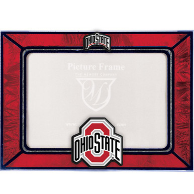 OSU Buckeyes Art Glass Horizontal Picture Frame - Sports Unlimited