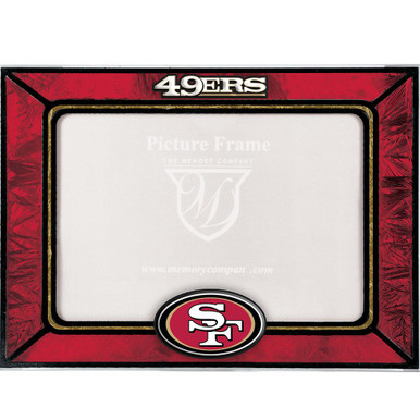 San Francisco 49ers Art Glass Horizontal Picture Frame - Sports Unlimited