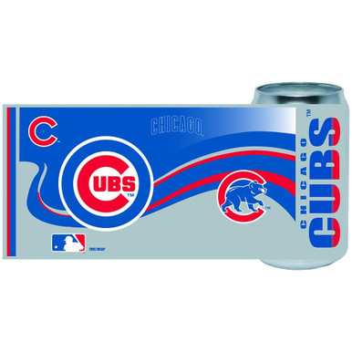 Chicago Cubs 16 oz. Chrome Colored Can Holder - Sports Unlimited
