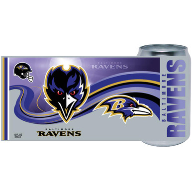 Baltimore Ravens 16 oz. Chrome Colored Can Holder - Sports Unlimited