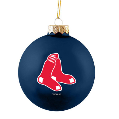 Boston Red Sox 4"" Glass Ball Ornament - Sports Unlimited