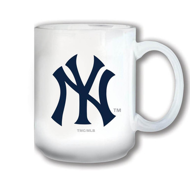 New York Yankees 11 oz. White Mug - Sports Unlimited
