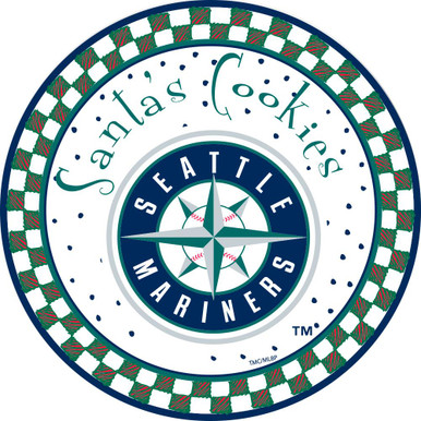 Seattle Mariners Santa Cookie Plate - Sports Unlimited