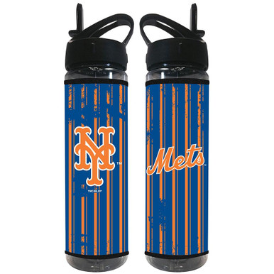 New York Mets 26 oz. Water Bottle with Stripe - Sports Unlimited