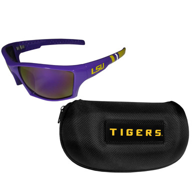 LSU Tigers Edge Wrap Sunglass and Case Set - Sports Unlimited